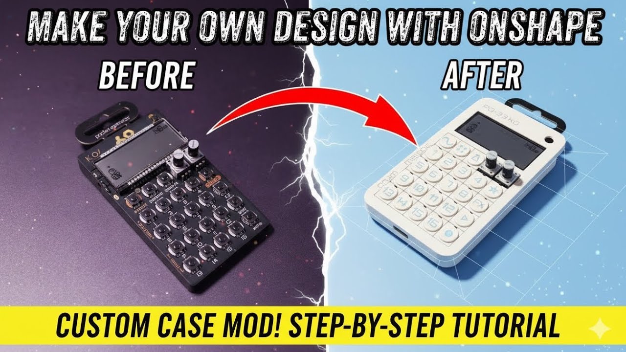 How I Made My Own Pocket Operator Case Using Onshape? - YouTube