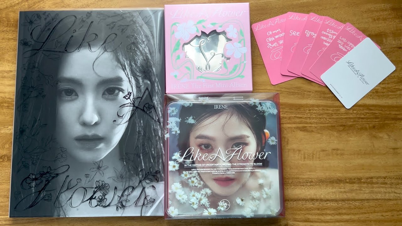 Unboxing Irene Like A Flower Album (all versions) - YouTube