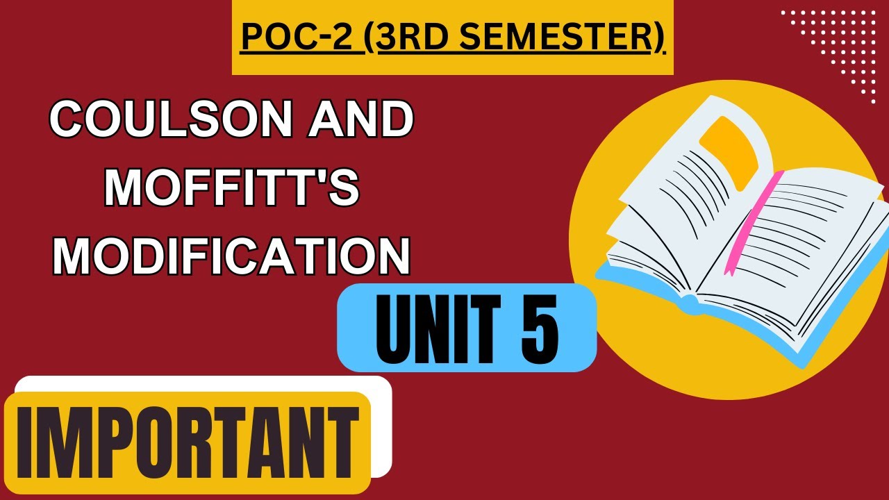 Coulson And Moffitt's Modification ||Important Question For Exam|| B ...