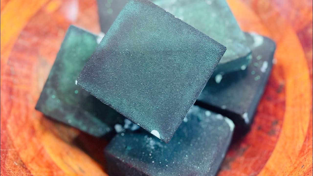 ASMR Deep Green & Fresh Gym Chalk Chunk Crush | Super Dusty | Oddly ...