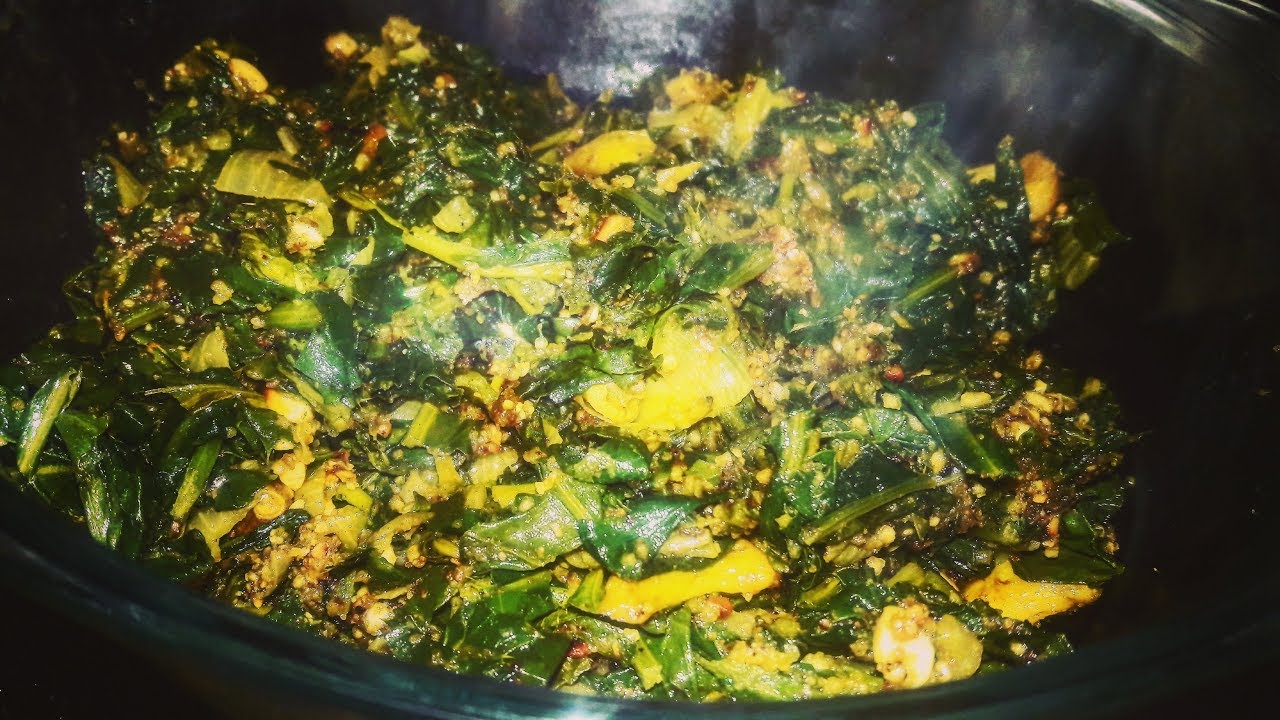 Kardai chi Bhaji / करडई ची भाजी / kardai chi pale bhaji recipe ...