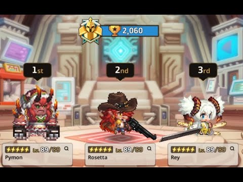 Guardian Tales Arena - Pymon - Rosetta - Rey (Week 06/02/2023 Day 4 ...