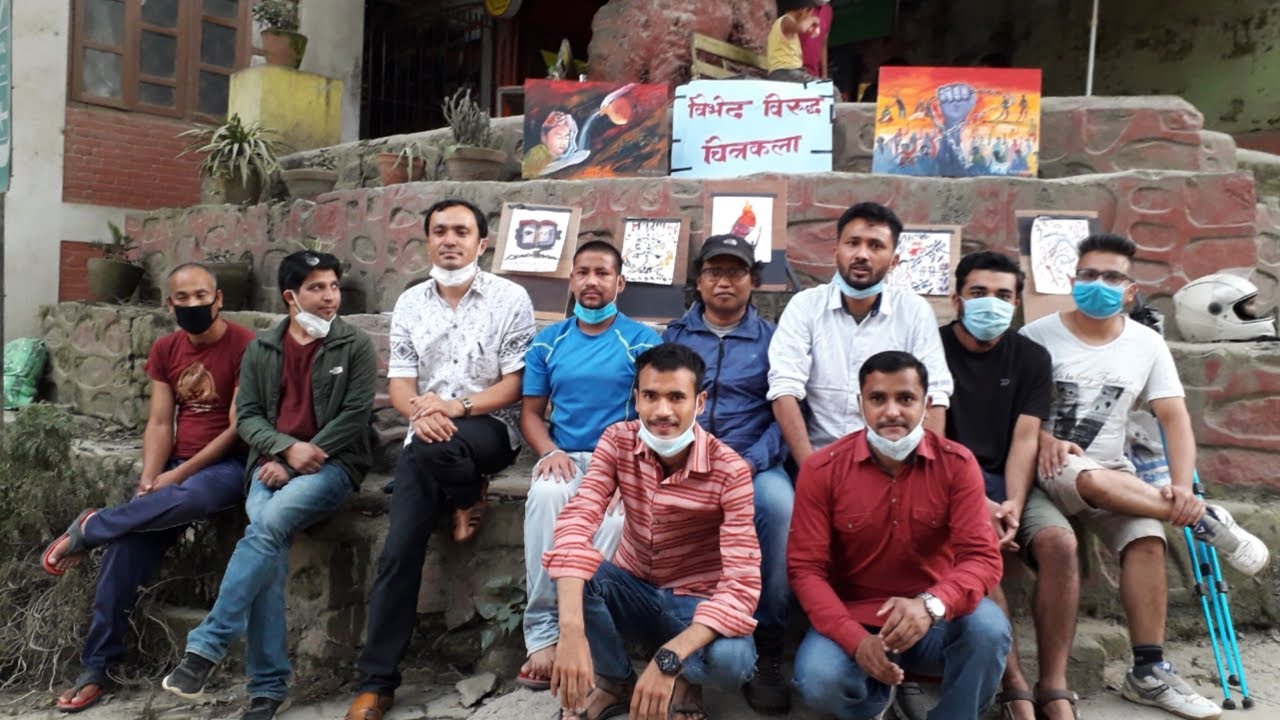 Against Discrimination PAINTING WORKSHOP with BK NAR BAHADUR || BK ART ...