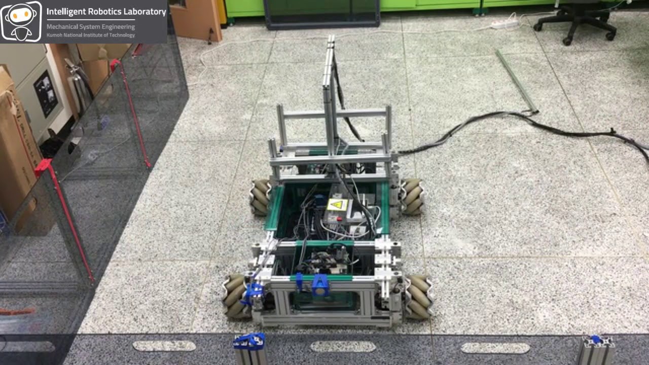 Omni-directional Mobile Robot 전방향 이동 머니퓰레이터를 위한 여유자유도 최적화 - YouTube