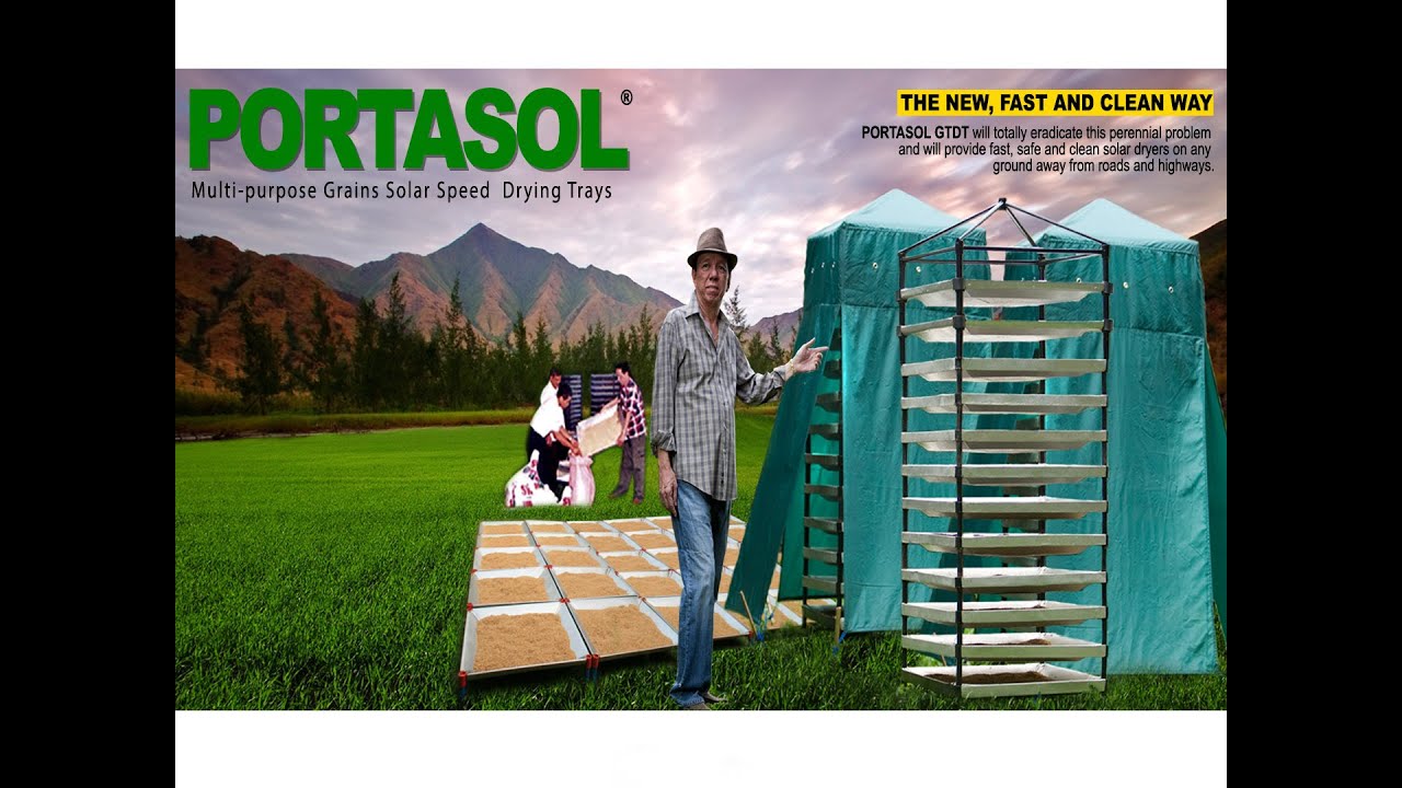 Portasol Multi Purpose Grain/Palay Drying Trays - YouTube