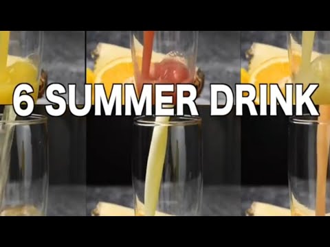 cool cool summer drinks to try || six drinks || No sugar || refreshing ...