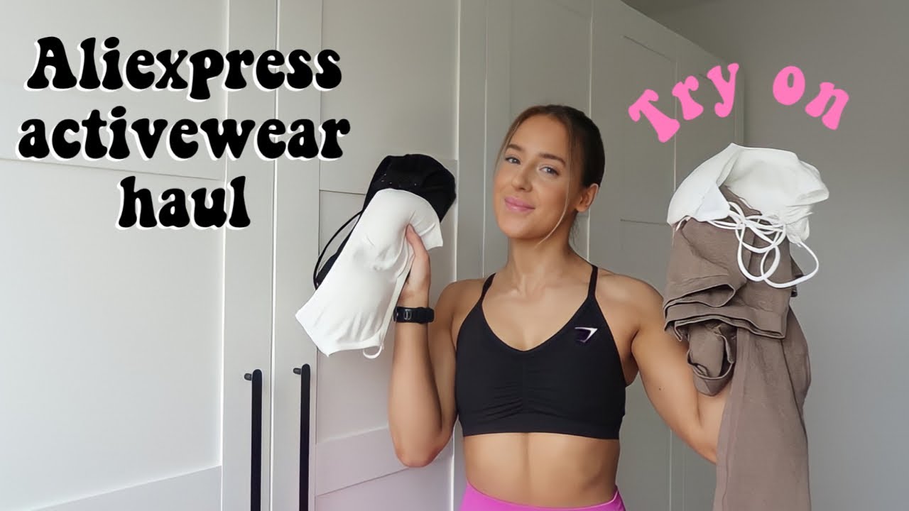 TRYING ON CHEAP ACTIVEWEAR | ALIEXPRESS | TRY ON HAUL - YouTube