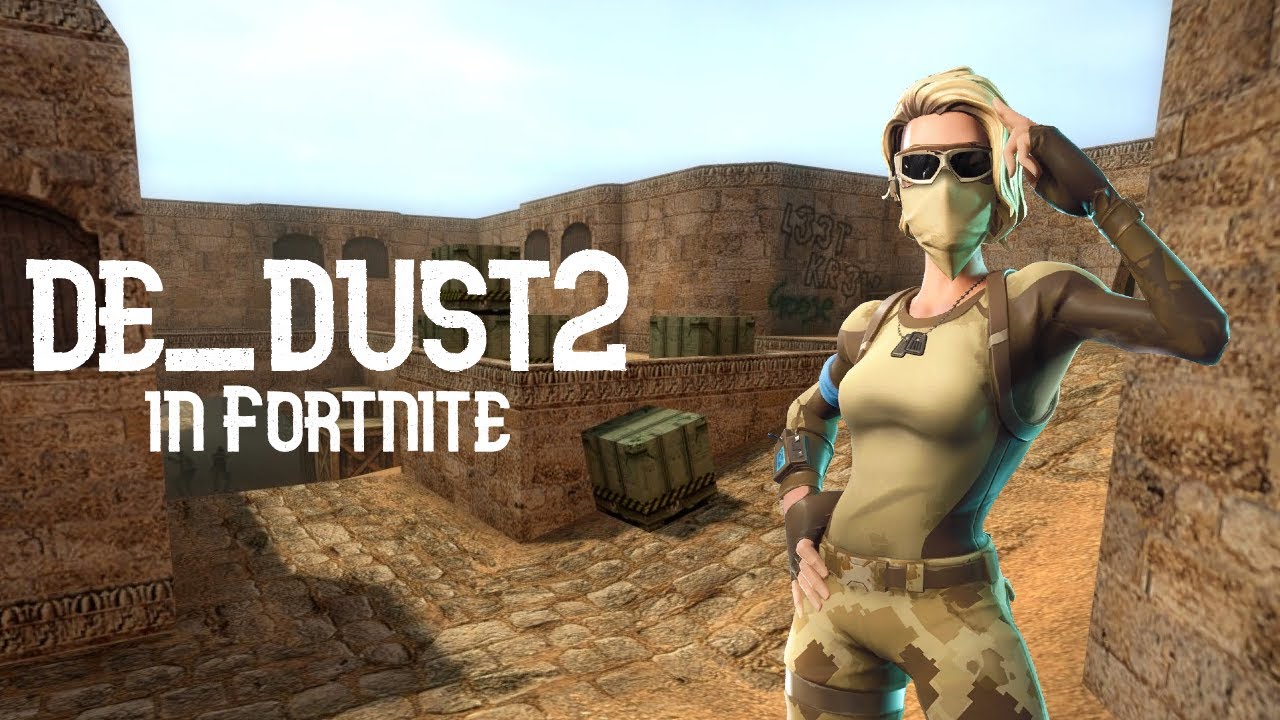 de_dust2 in Fortnite (First Person) - YouTube
