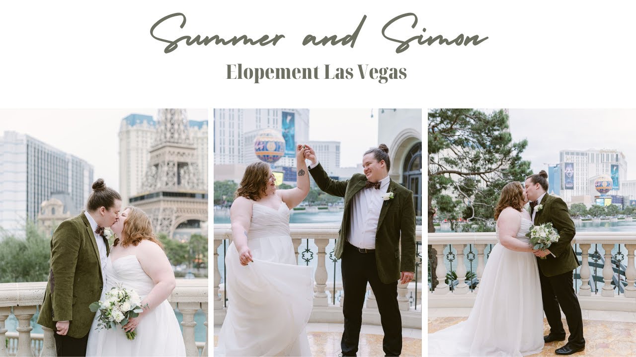 Summer & Simon's Las Vegas Micro Wedding at the Bellagio - YouTube