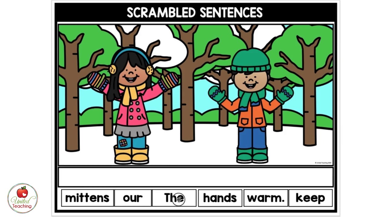 Winter Sentence Building for Google Slides™ - YouTube