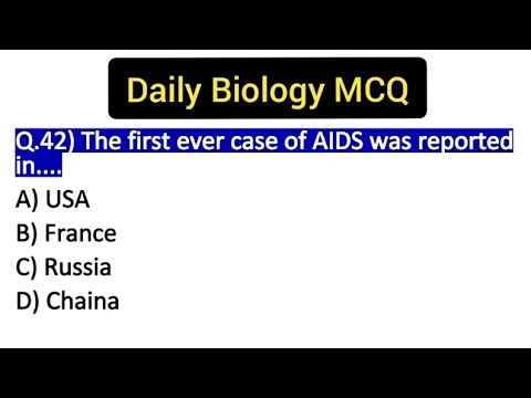 Daily Biology MCQ Part-42 || #AIDS #HIV #ELISA || Biology very ...