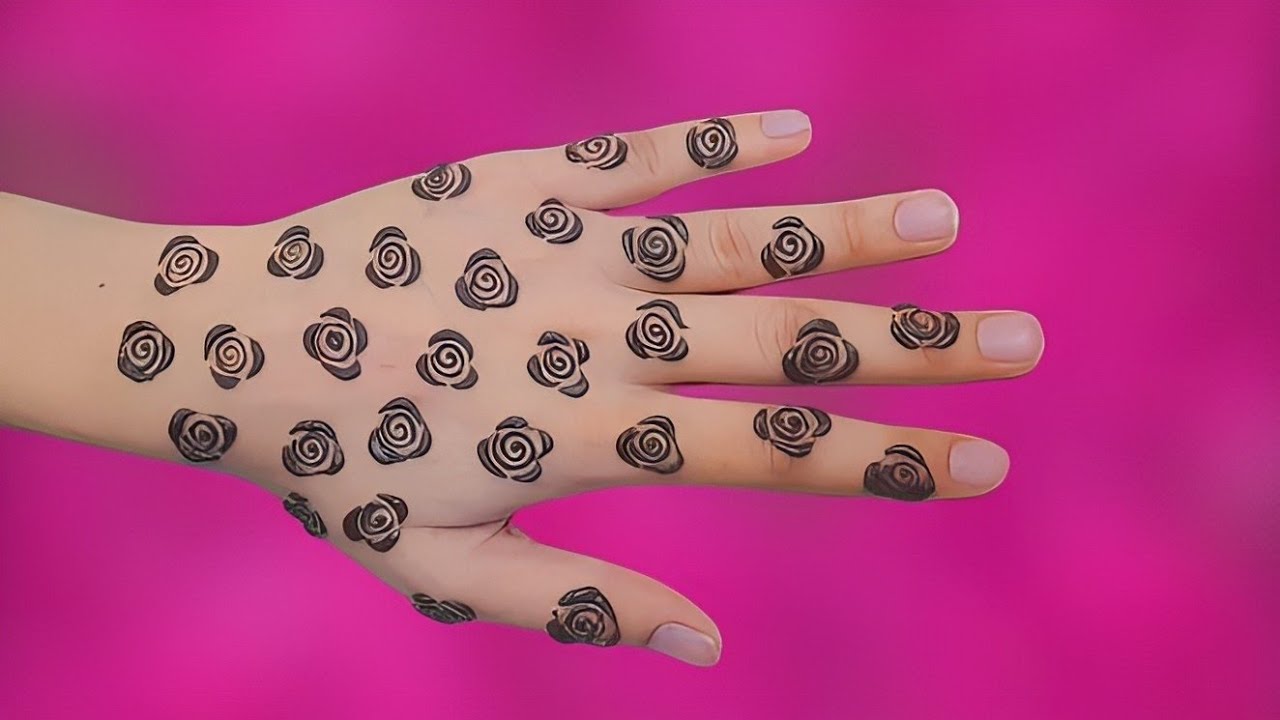 Beautiful Easy Henna Design Tutorial | Very Beautiful Bridal Henna ...