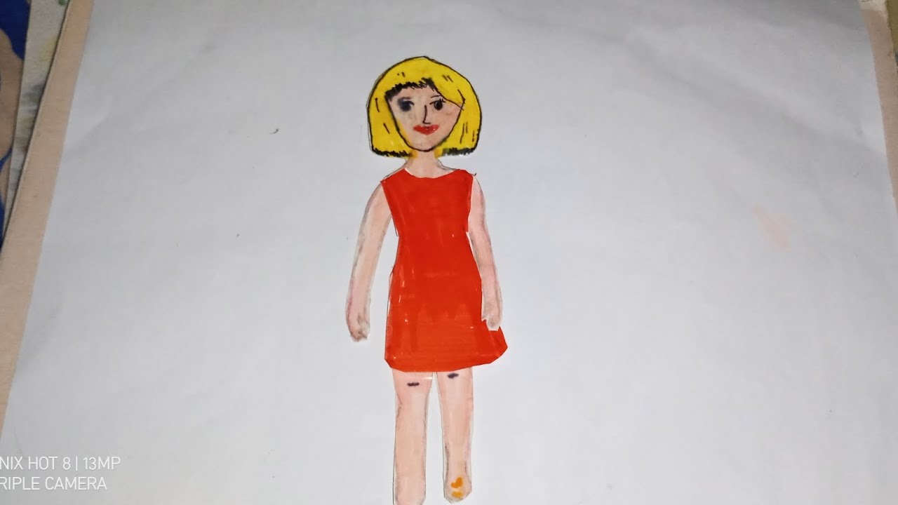 Paper diy 👸🏻make paper doll asmr - YouTube