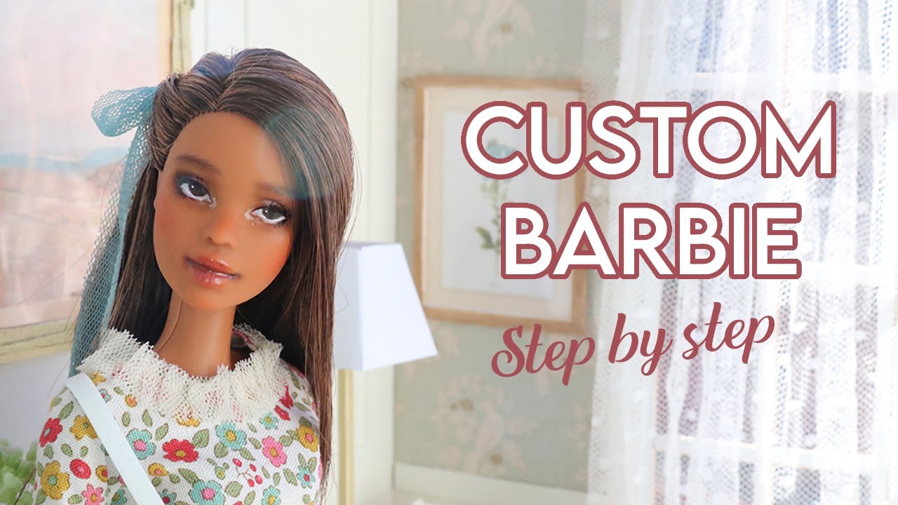 Ooak custom BARBIE doll by Nerea Pozo Custom repaint doll - YouTube