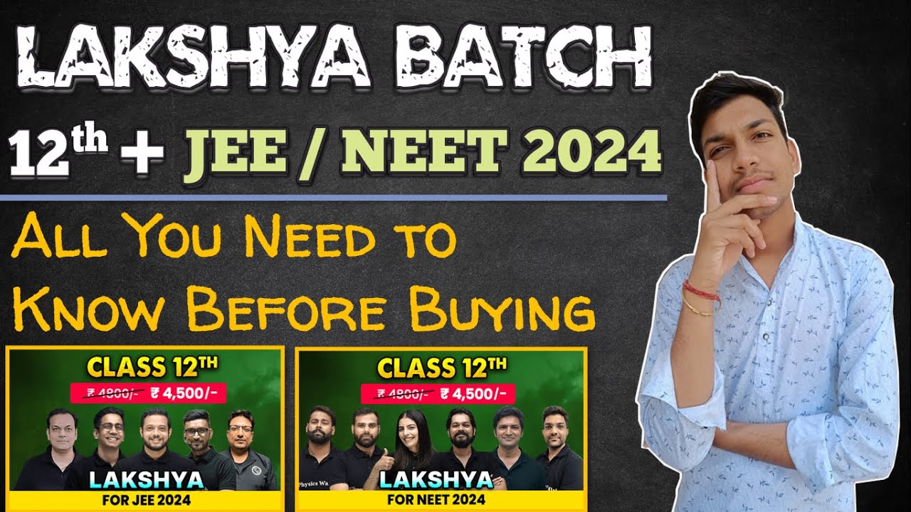 Lakshya Batch Honest Review || Lakshya Batch for Class 12th || Physics ...