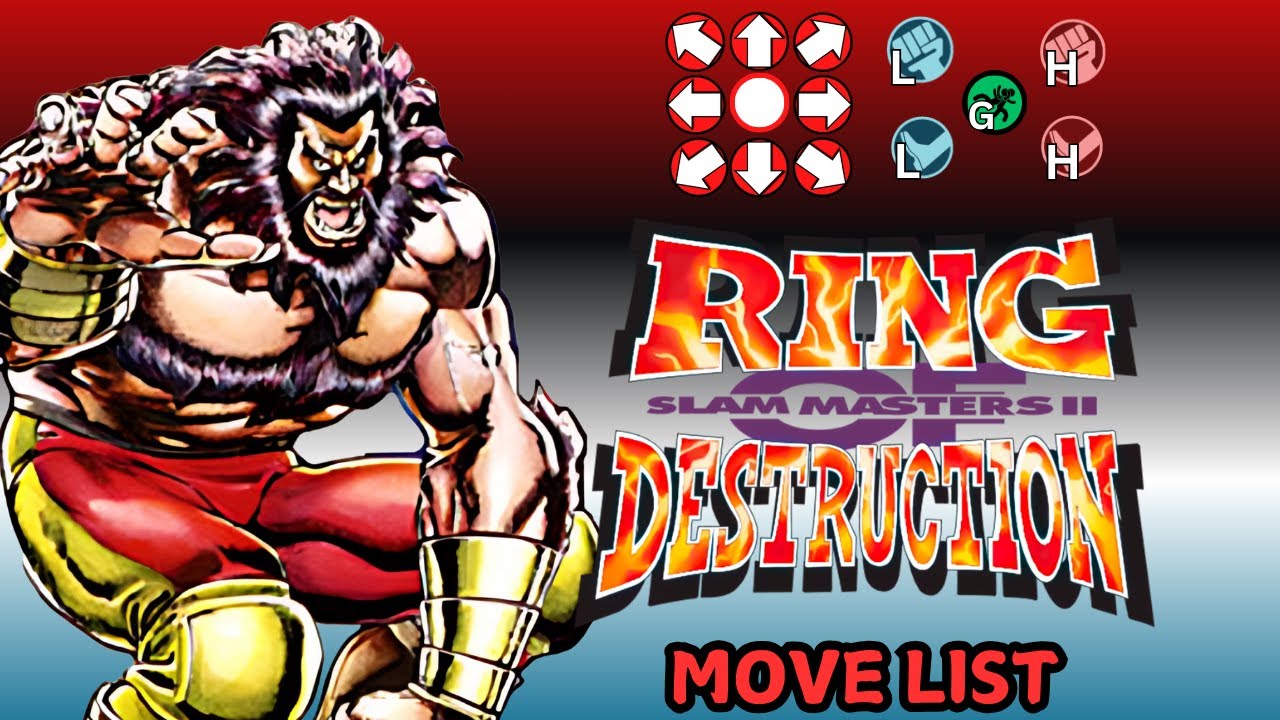 King Rasta Move List - Ring of Destruction: Slam Masters II - YouTube