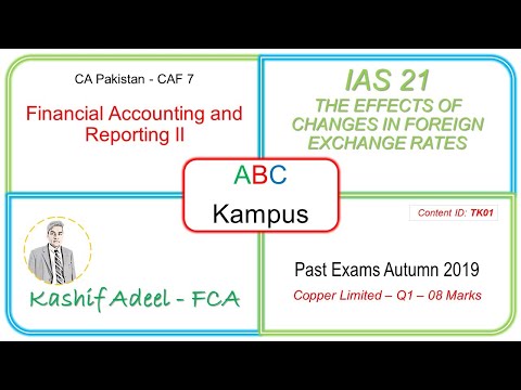 PE Q&A Copper Limited | ICAP Autumn 2019 | IAS 21 (TK01)