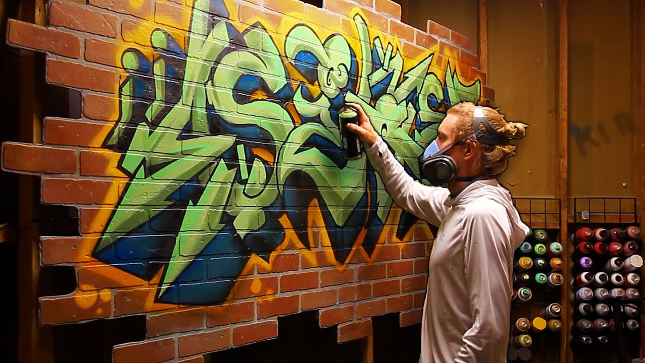 Custom Graffiti Painting Inside (TOXIC AIR 🤢) - YouTube