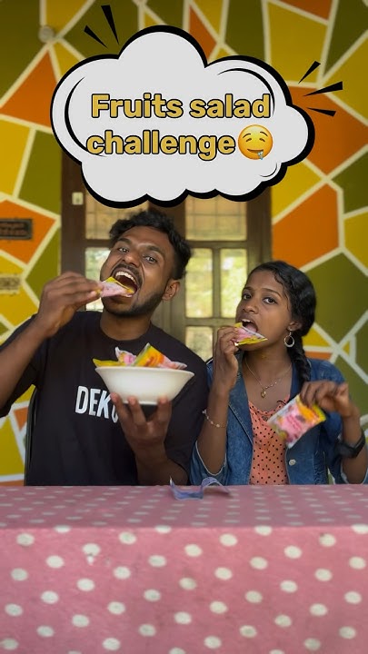 fruit salad challenge 🤤 #shorts #short - YouTube