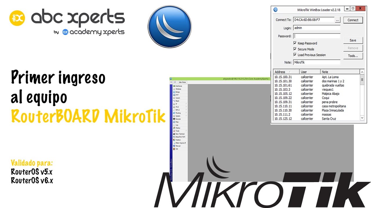 Primer Ingreso a un Router MikroTik - Capa 2 (MAC) - YouTube