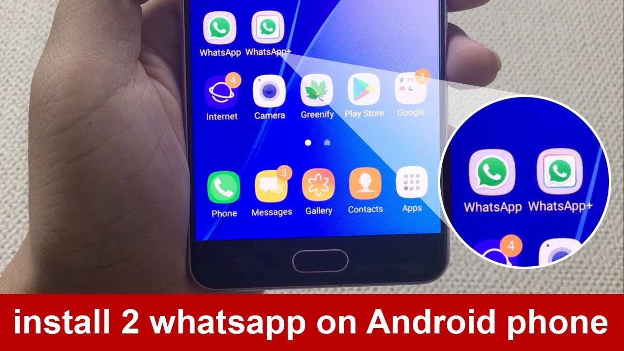 How to install 2 whatsapp on same Android phone - YouTube