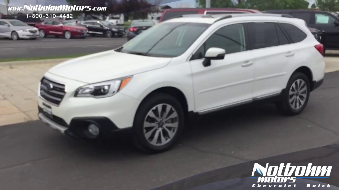 USED 2017 SUBARU OUTBACK Touring Crystal Pearl White - YouTube