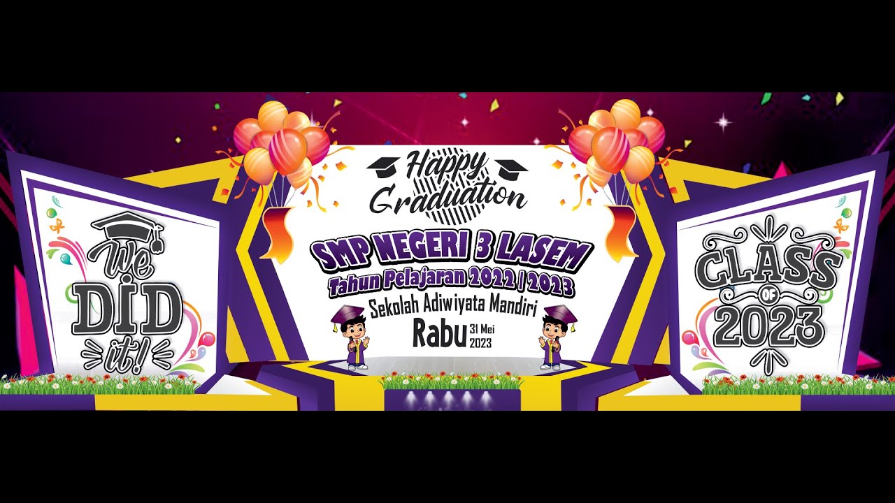HAPPY GRADUATION SISWA DAN SISWI SMP N 3 LASEM 2023 - YouTube