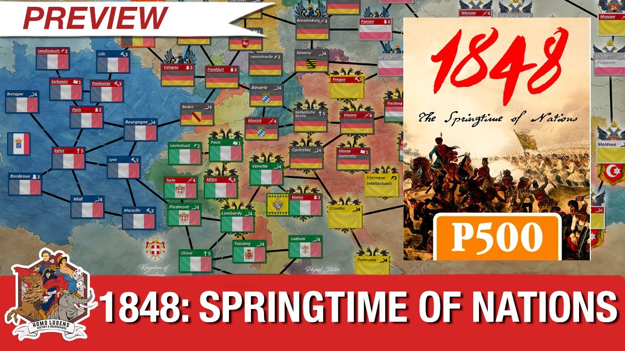 1848: The Springtime of Nations (GMT Games) - Preview - YouTube