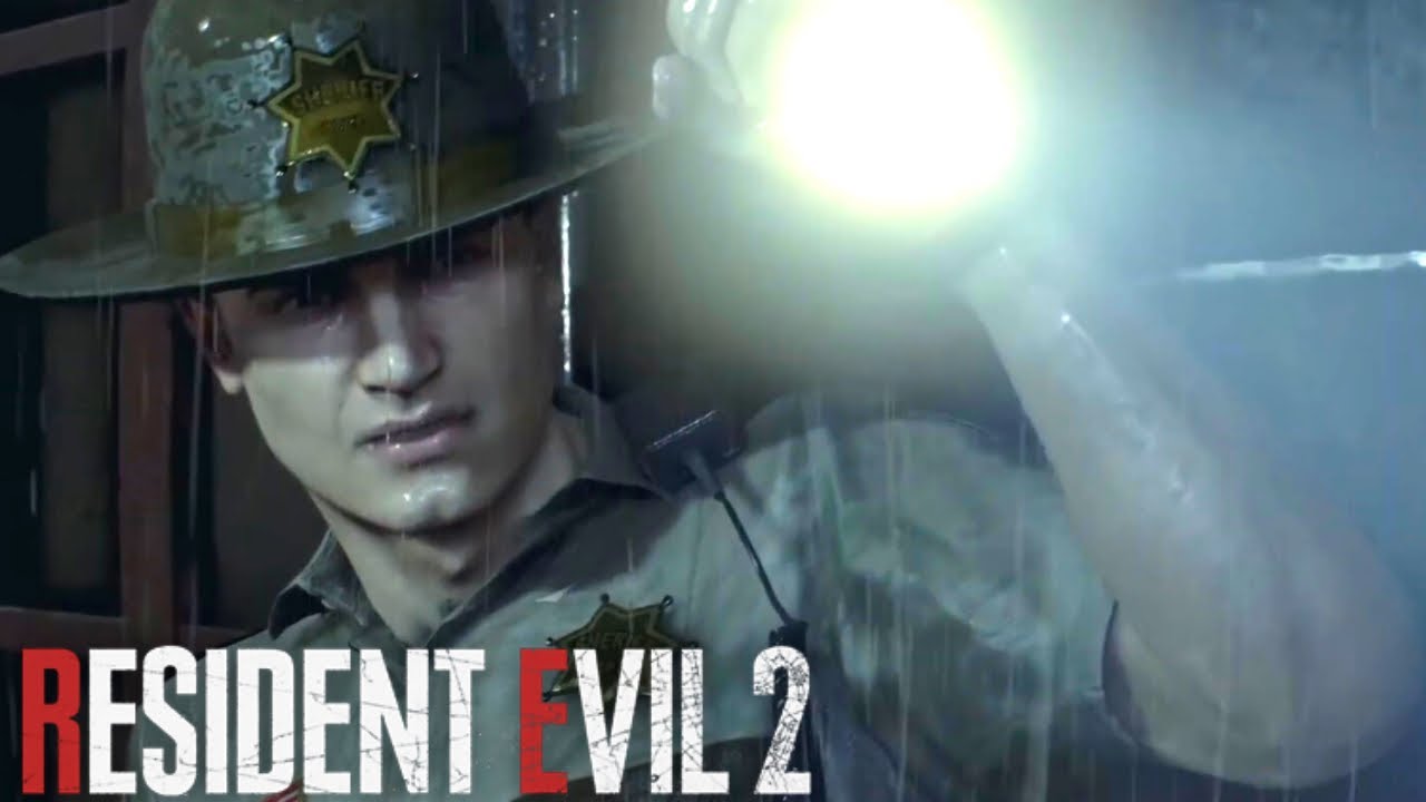 Arklay Sheriff Leon Gameplay - Resident Evil 2 Remake - YouTube