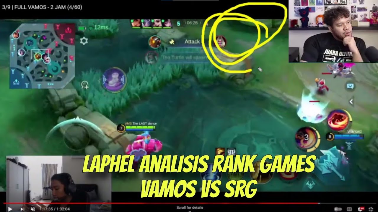 LAPHEL ANALISIS GAME RANK ANTARA VAMOS VS SRG.... DIBANTAI - YouTube