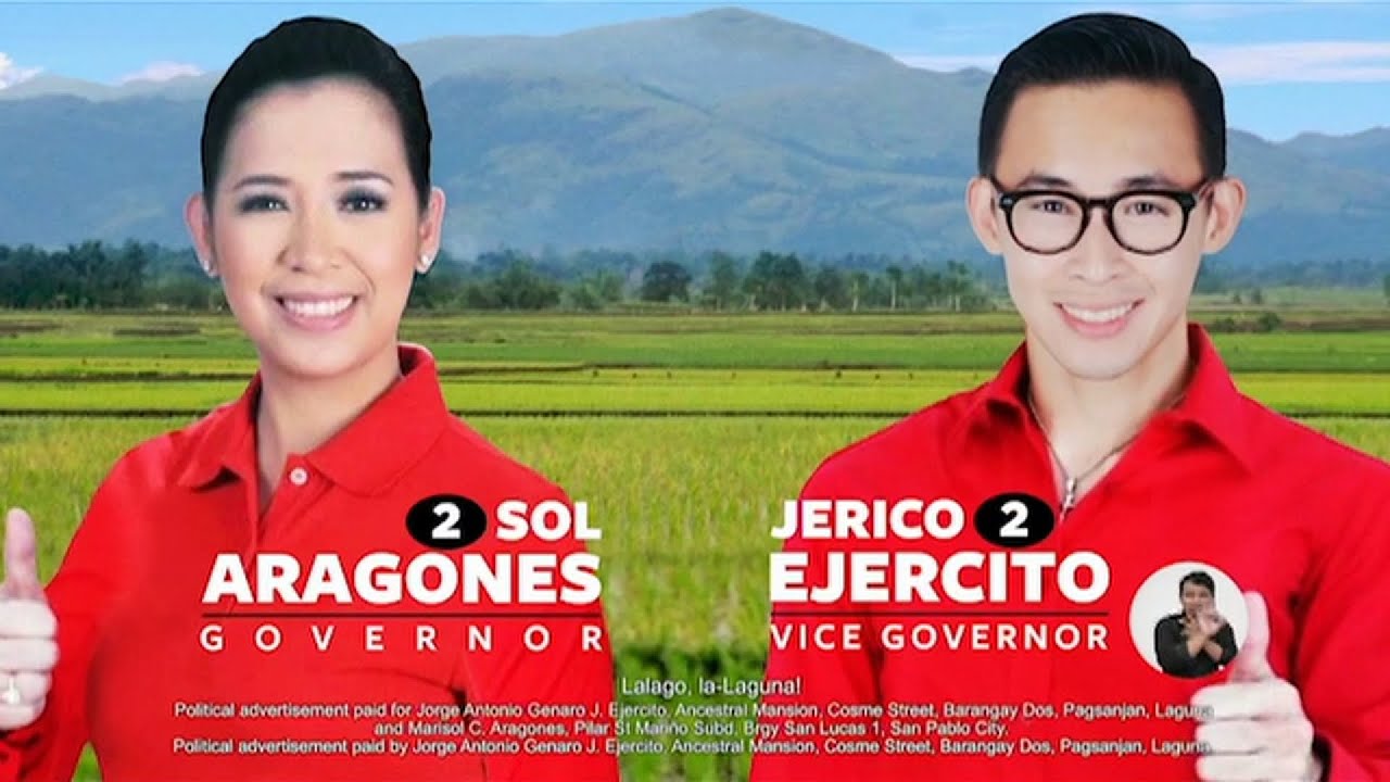 ARAGONES, SOL (NP) & EJERCITO, JORGE JERICO (PFP) Paid TV Ad May 3 to 7 ...