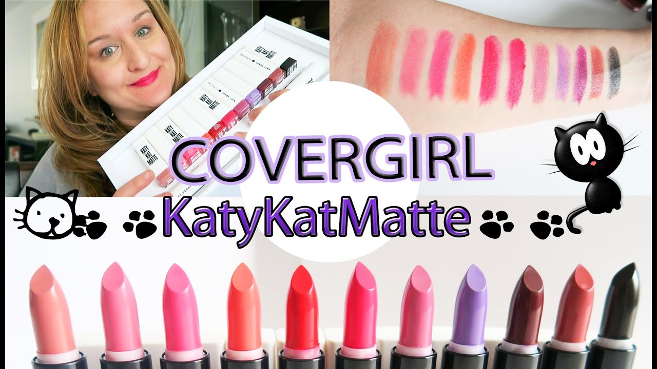 COVERGIRL KATY KAT MATTE Lipstick Swatches! | Bestdayblogger - YouTube