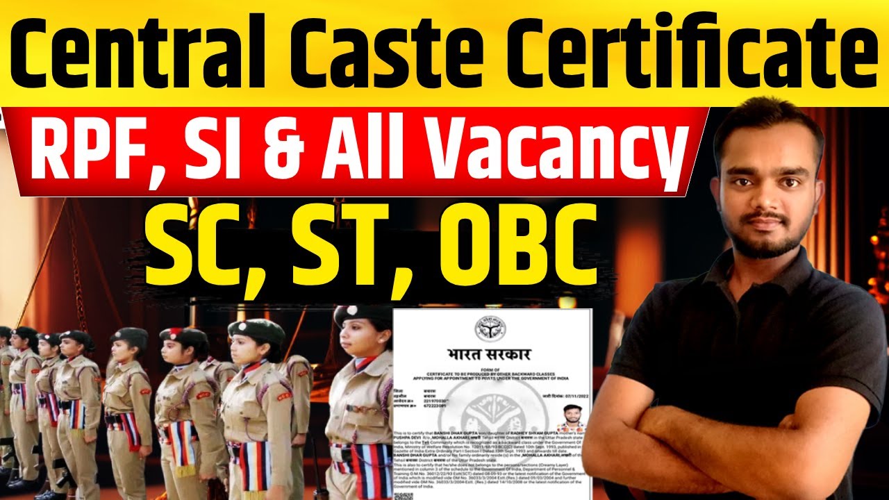 Central Caste Certificate Kaise Banaye Online 2024 | OBC Central Caste ...