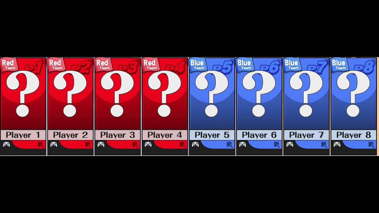 Super Smash Bros Wii U - Random Team Battle 4 v 4 W/ Controller Glitch ...