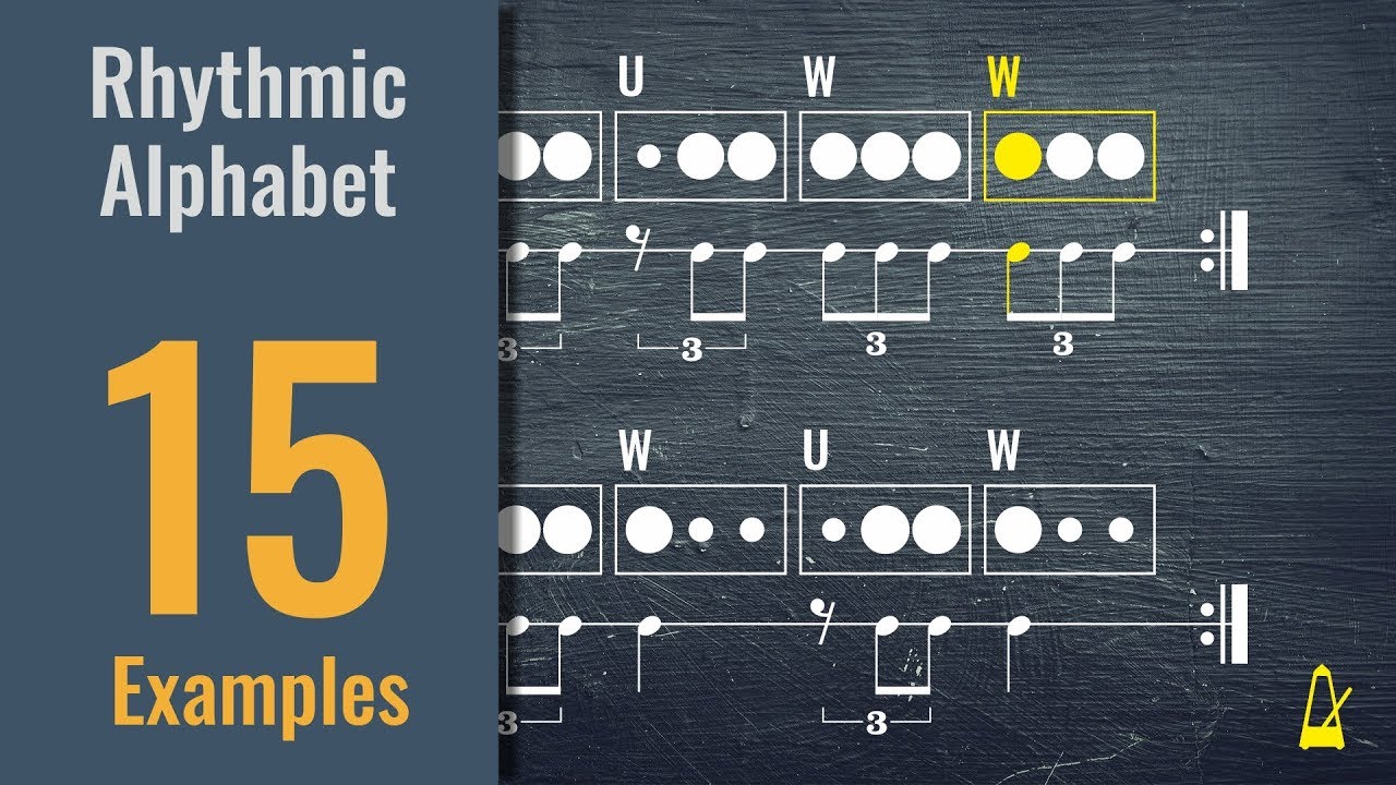 Rhythmic Alphabet 15 Examples | Применение ритмического алфавита - YouTube