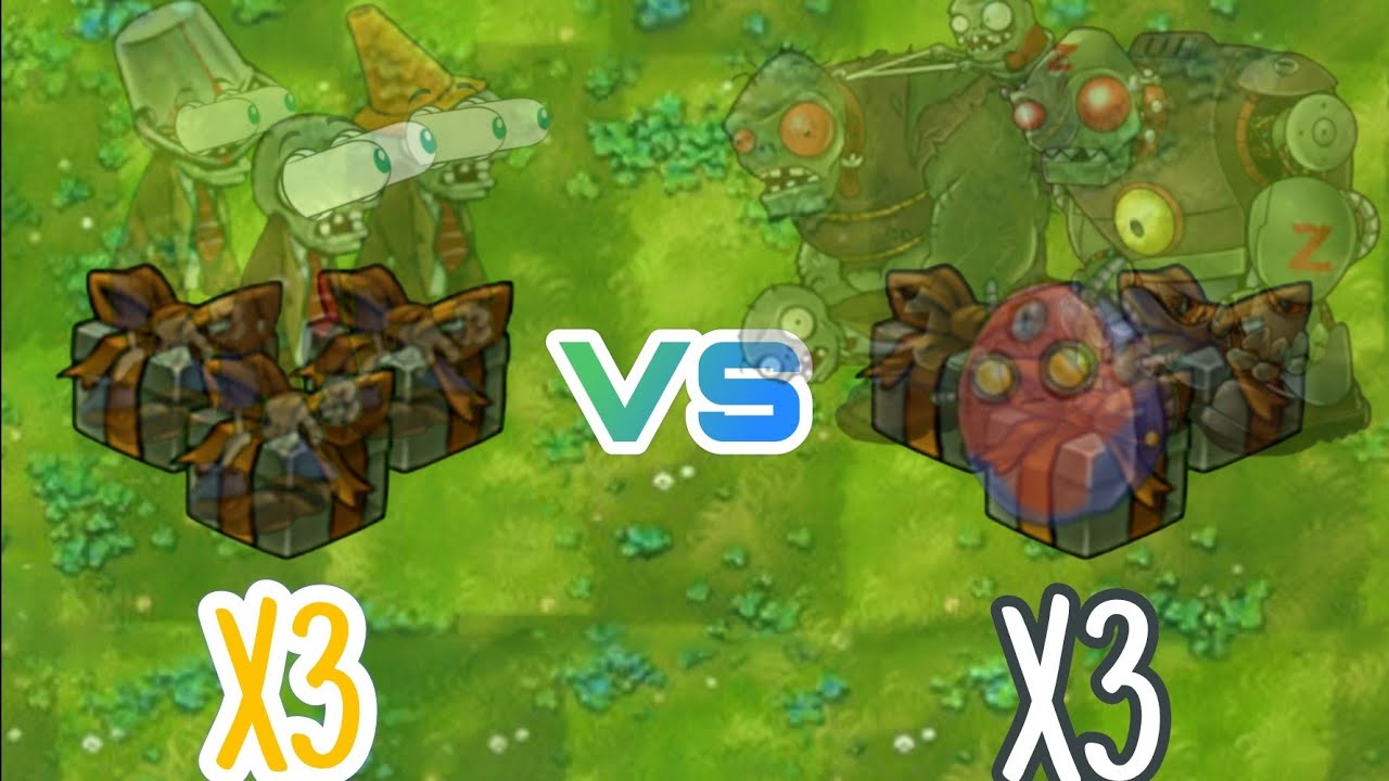 3 box zombies vs 3 box zombies - pvz fusion - YouTube