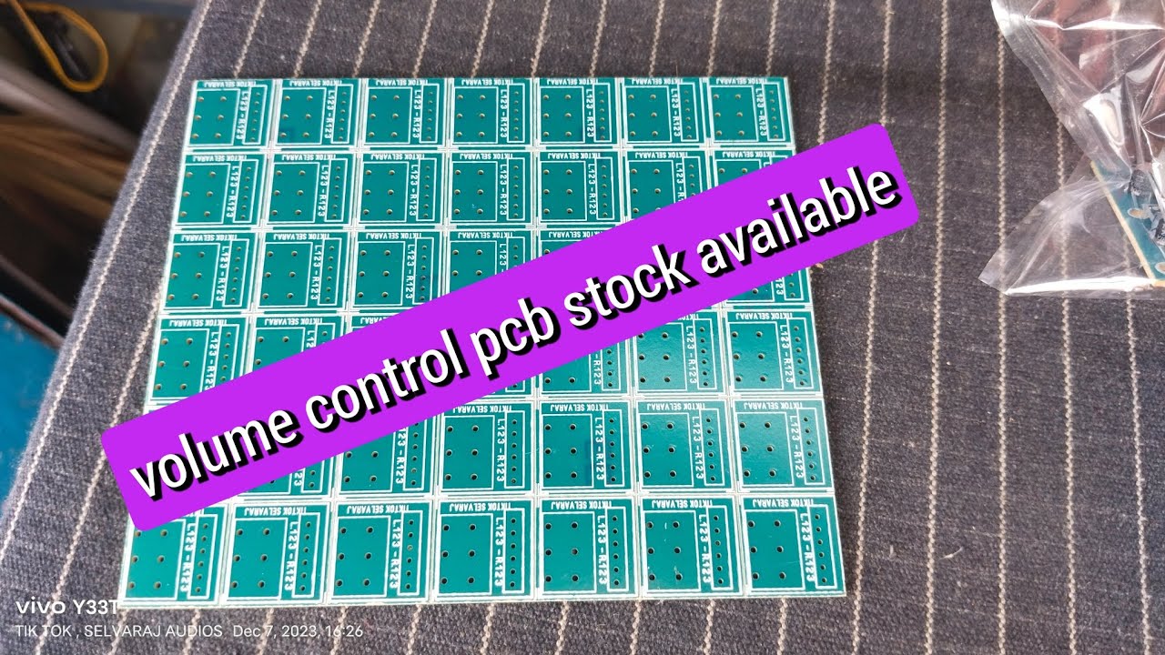 volume control pcb stock available call 9043269115 - YouTube