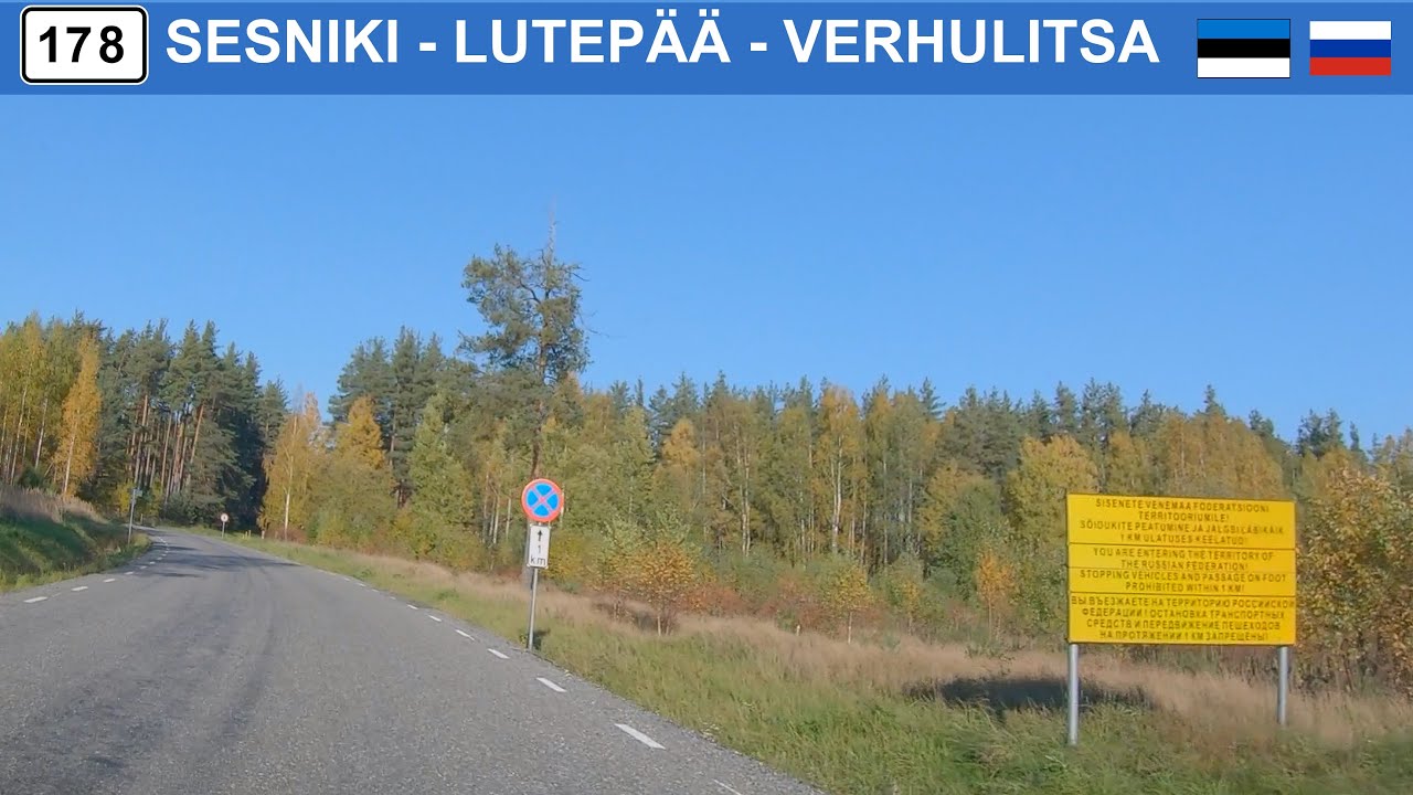 Driving through Russia. Road 178, Saatse boot, Estonia. 4K - YouTube