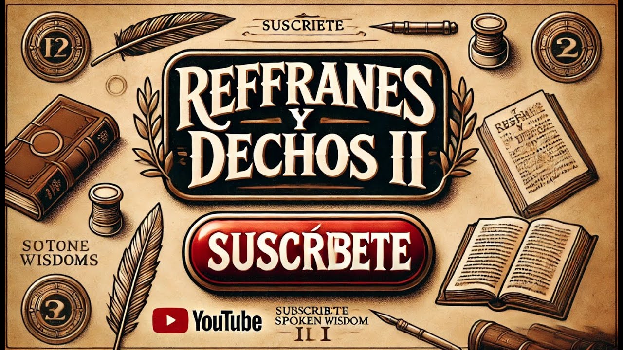 REFRANES Y DICHOS (interpretación) 2/2 - YouTube