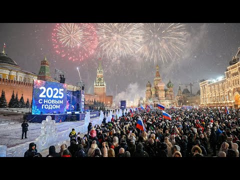 Moscow Happy New Year 2026 💥 Moscow | Live from Moscow Kremlin, Fireworks Moscow, New Year Russia