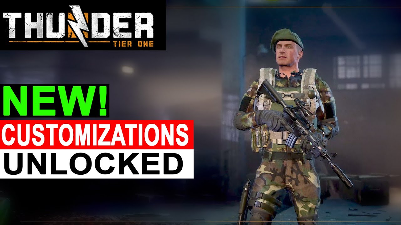 Thunder Tier One - NEW customizations unlocked | What devices and ...