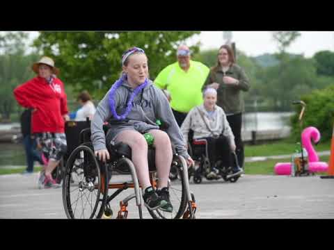 TheSpec.com | Wheelchair Relay Fundraiser - YouTube