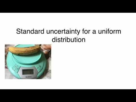 Standard uncertainty for a uniform distribution - YouTube