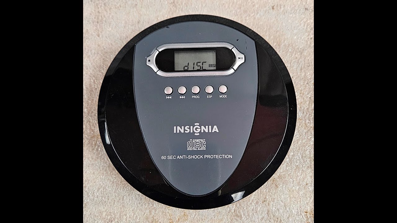 Insignia Portable CD Player Walkman NS P4112 60 Second Anti Shock - YouTube