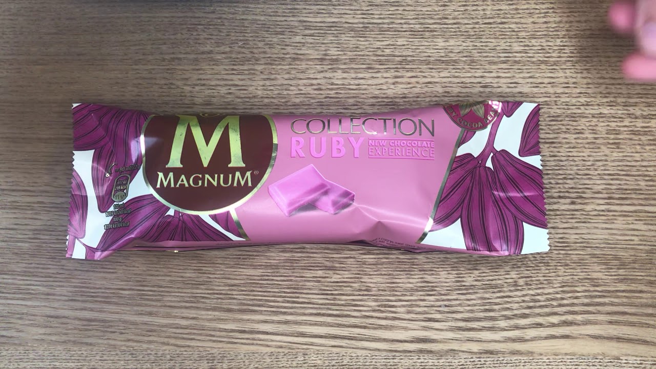 Magnum Ruby Chocolate Icecream review - Ruby csokis Magnum jégkrém ...