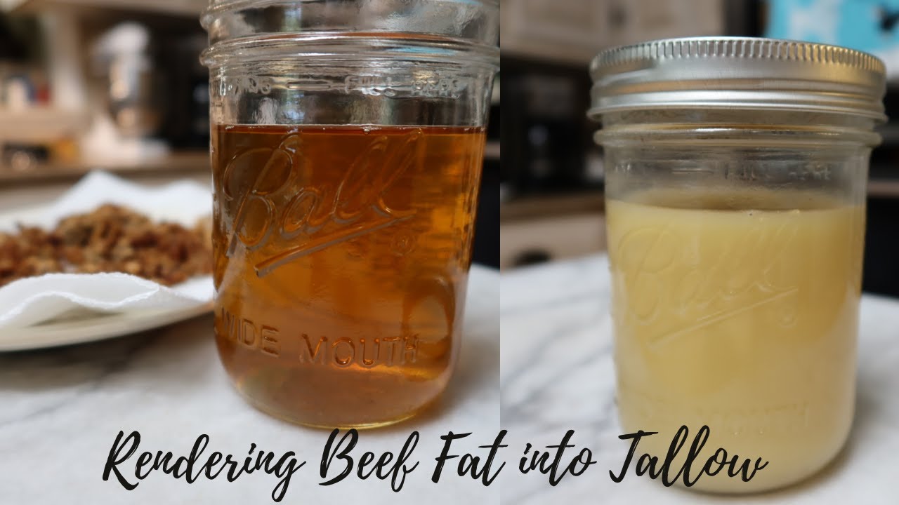 Rendering Beef Fat.....Making Tallow!! - YouTube