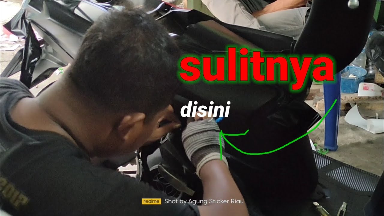 MIO GEAR 2021 sticker hitam doff - YouTube