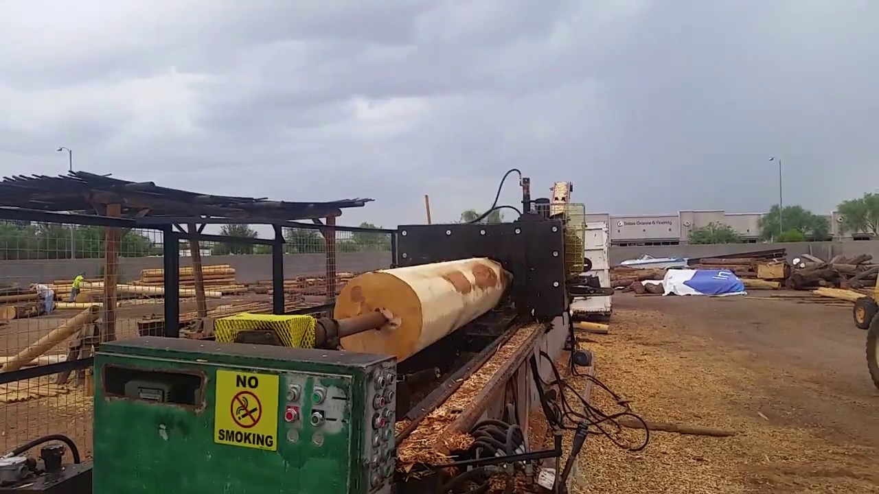 Large Lathed Logs BIG LOGS TURNED - YouTube