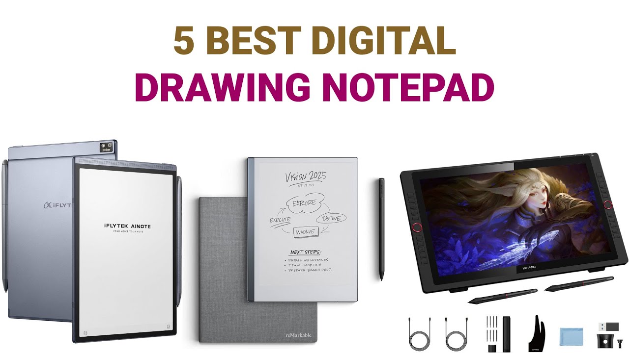 Top 5 Best Digital Drawing Notepad for Buyers - YouTube