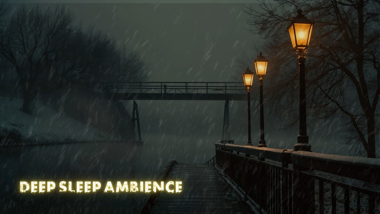 Chilling Dark Winter Ambience - Relax, Study, Sleep 🌌 ️ - YouTube